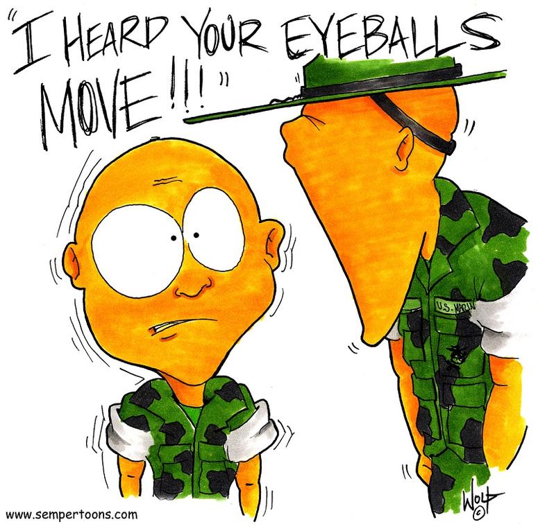 Former Marine Charles Wolf draws hilarious Marine cartoons called ...